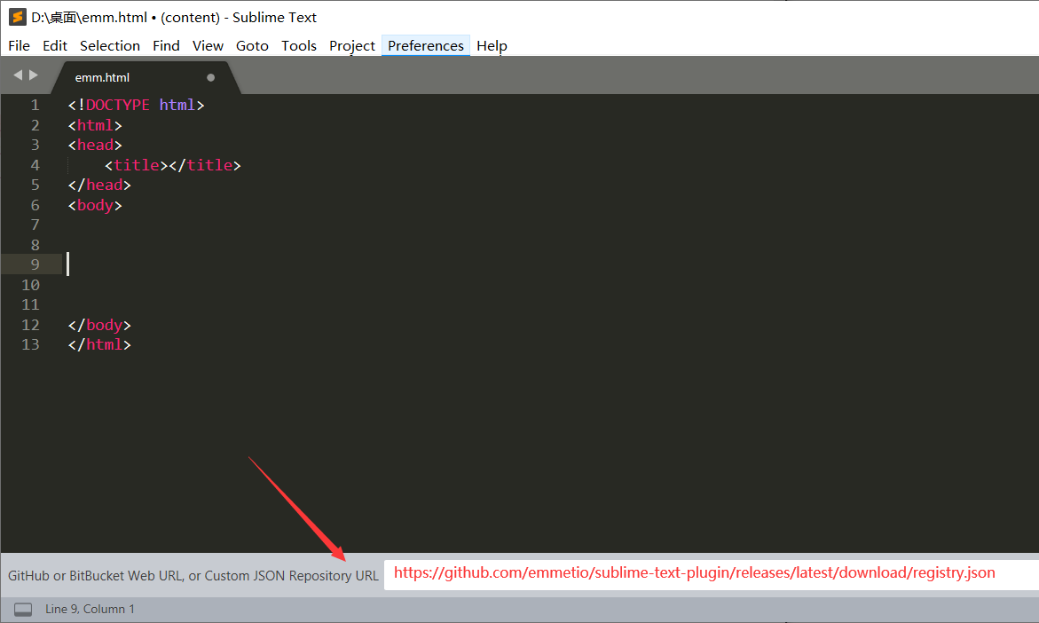 sublimeText3安装emmet插件 正确姿式